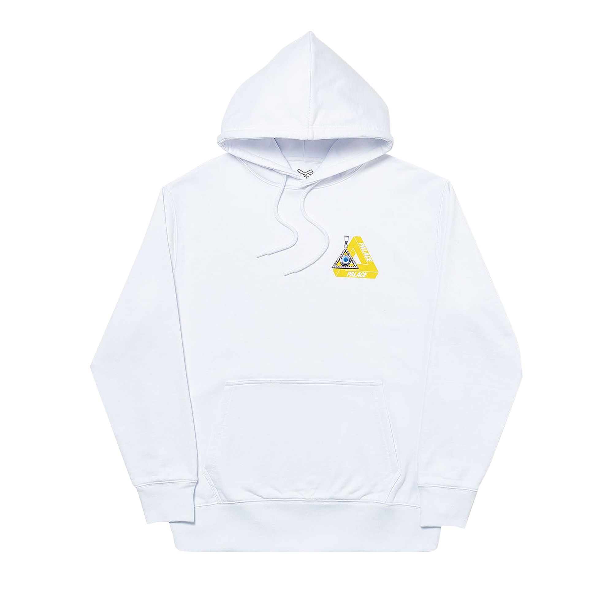 Palace Tri-Smiler Hood 'White' | GOAT