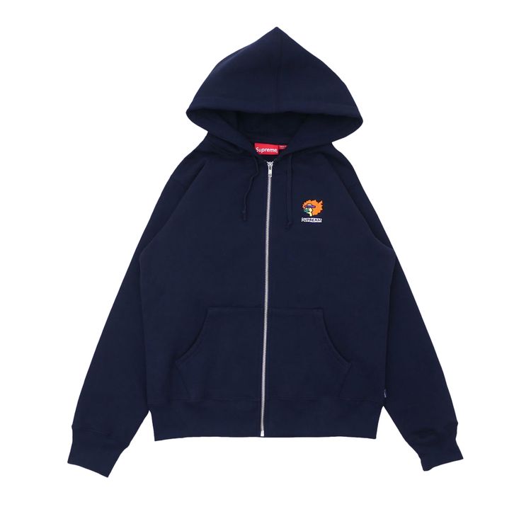 Buy Supreme Gonz Ramm Zip Up Sweatshirt 'Navy' - FW17SW23 NAVY | GOAT