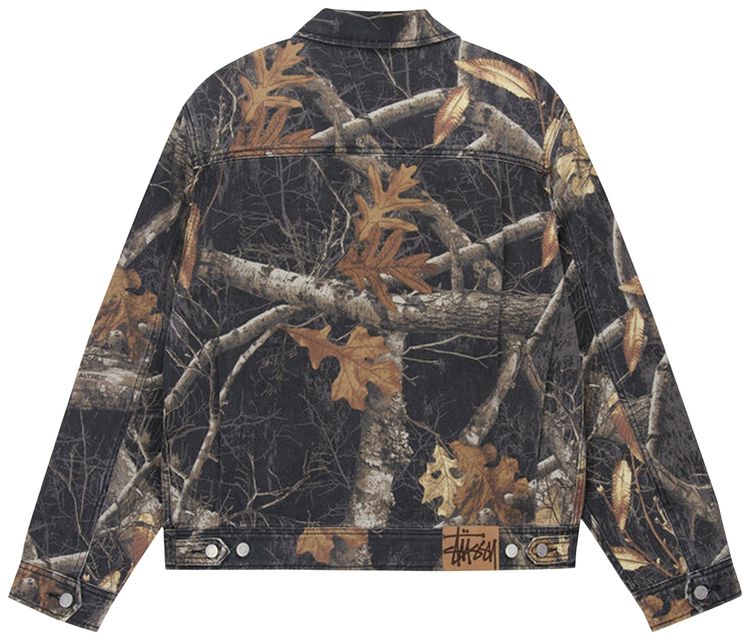 Buy Stussy Realtree Edge Zip Work Jacket 'Black' - 115683 BLAC | GOAT