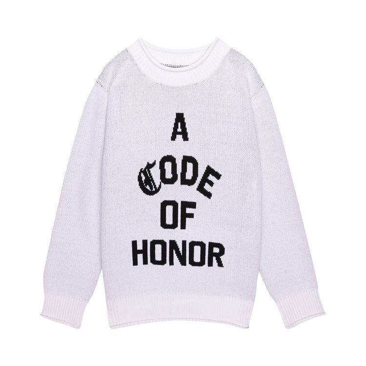Buy Honor The Gift Code Of Honor Sweater 'White' - HTG220454 WHIT | GOAT
