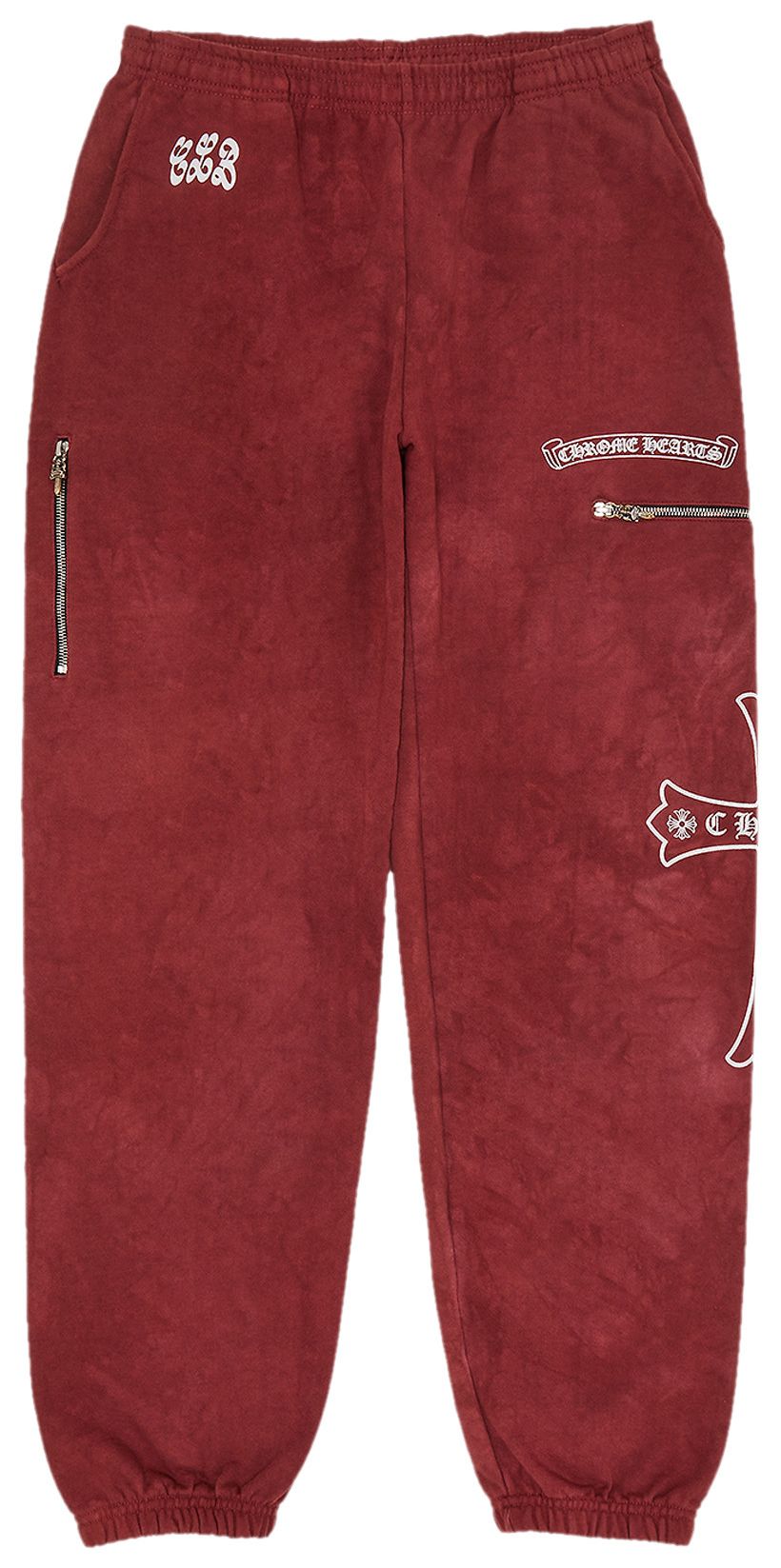 Buy Chrome Hearts x Drake Friends & Family Cross Sweatpants 'Red ...