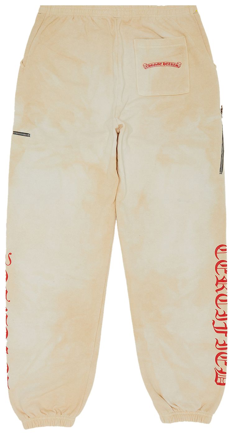 Buy Chrome Hearts x Drake Friends & Family Cross Sweatpants 'Tan ...