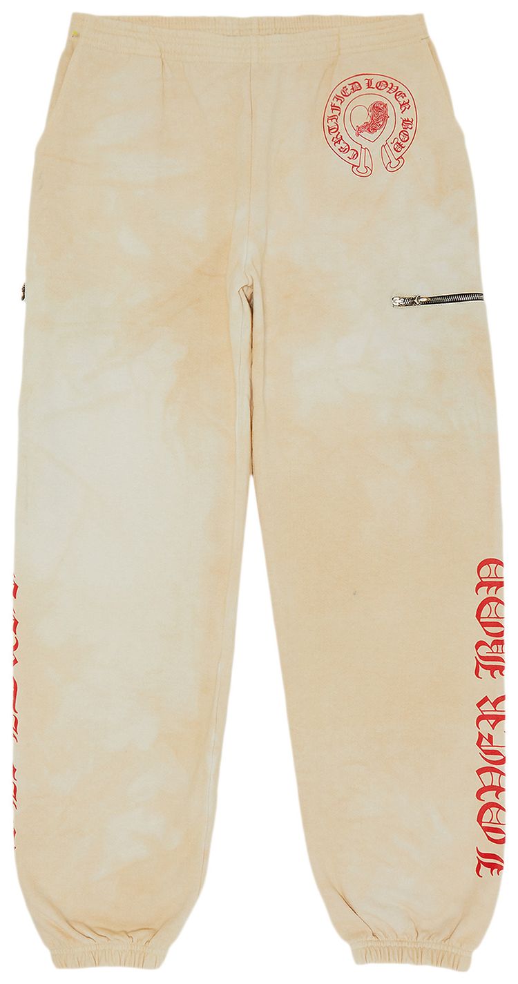 Buy Chrome Hearts x Drake Friends & Family Cross Sweatpants 'Tan ...