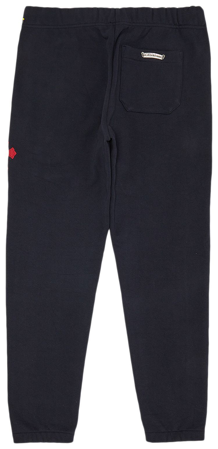 Buy Chrome Hearts Triple Cross Sweatpants 'Navy/Red' - 1383 ...