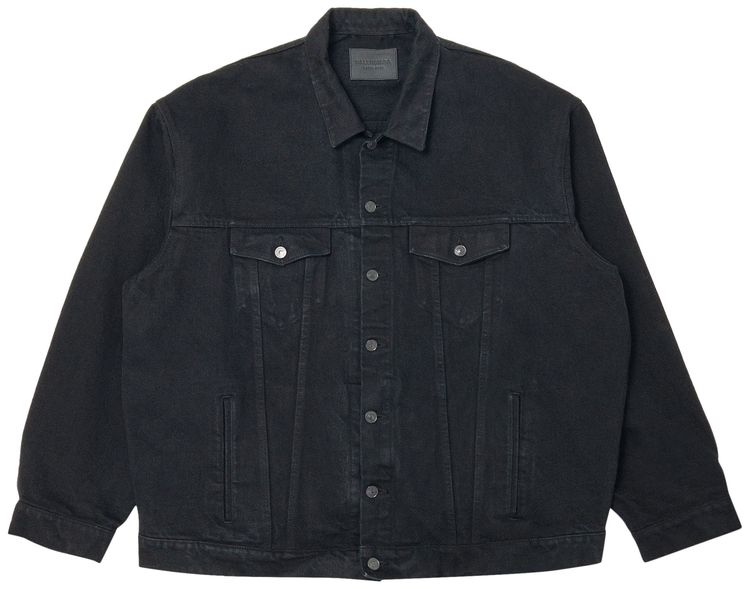 Buy Balenciaga Denim Jacket 'Black' - 0060 1R230306DJ BLAC | GOAT