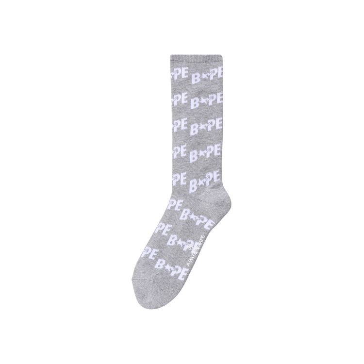 Buy BAPE Sta Socks 'Grey' - 1I30 184 002 GREY | GOAT