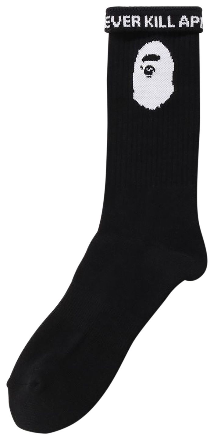 Buy Bape Ape Head Socks Black 1i30 184 006 Black Goat