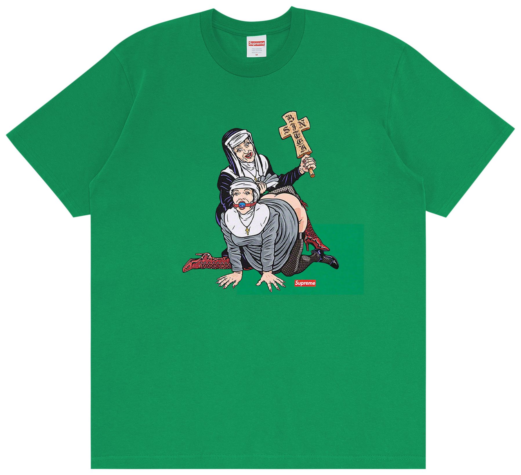Buy Supreme Nuns Tee 'Green' - FW22T16 GREEN | GOAT
