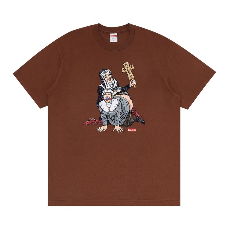 Buy Supreme Nuns Tee 'Brown' - FW22T16 BROWN | GOAT