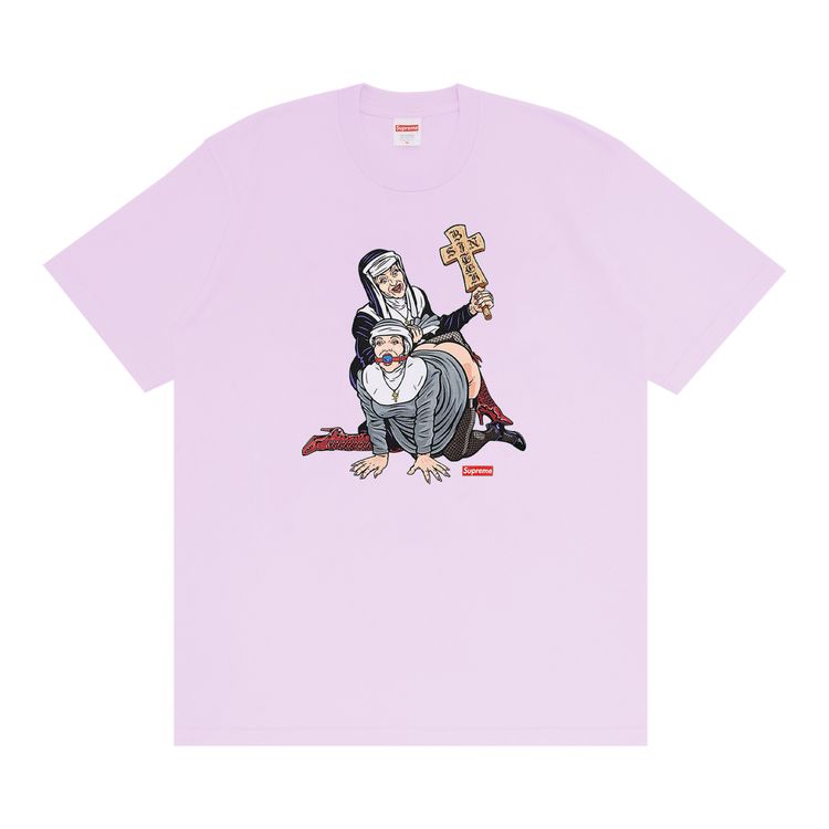 Buy Supreme Nuns Tee 'Light Purple' - FW22T16 LIGHT PURPLE | GOAT