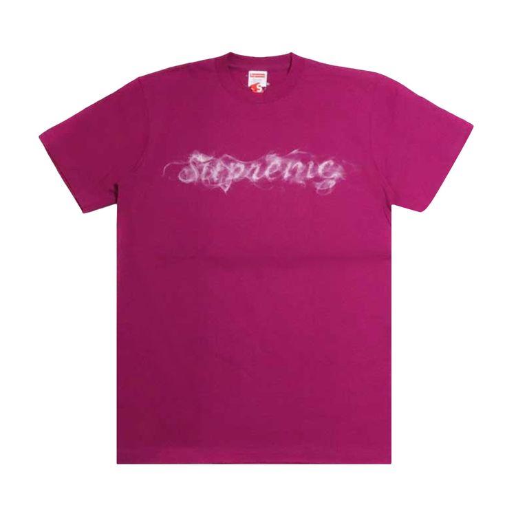 Buy Supreme Smoke Tee 'Magenta' - FW19T21 MAGENTA | GOAT