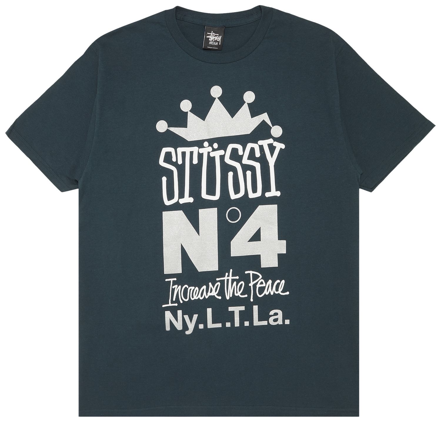 Buy Stussy Crown Stack Tee 'Dark Teal' - 1903085 DARK | GOAT