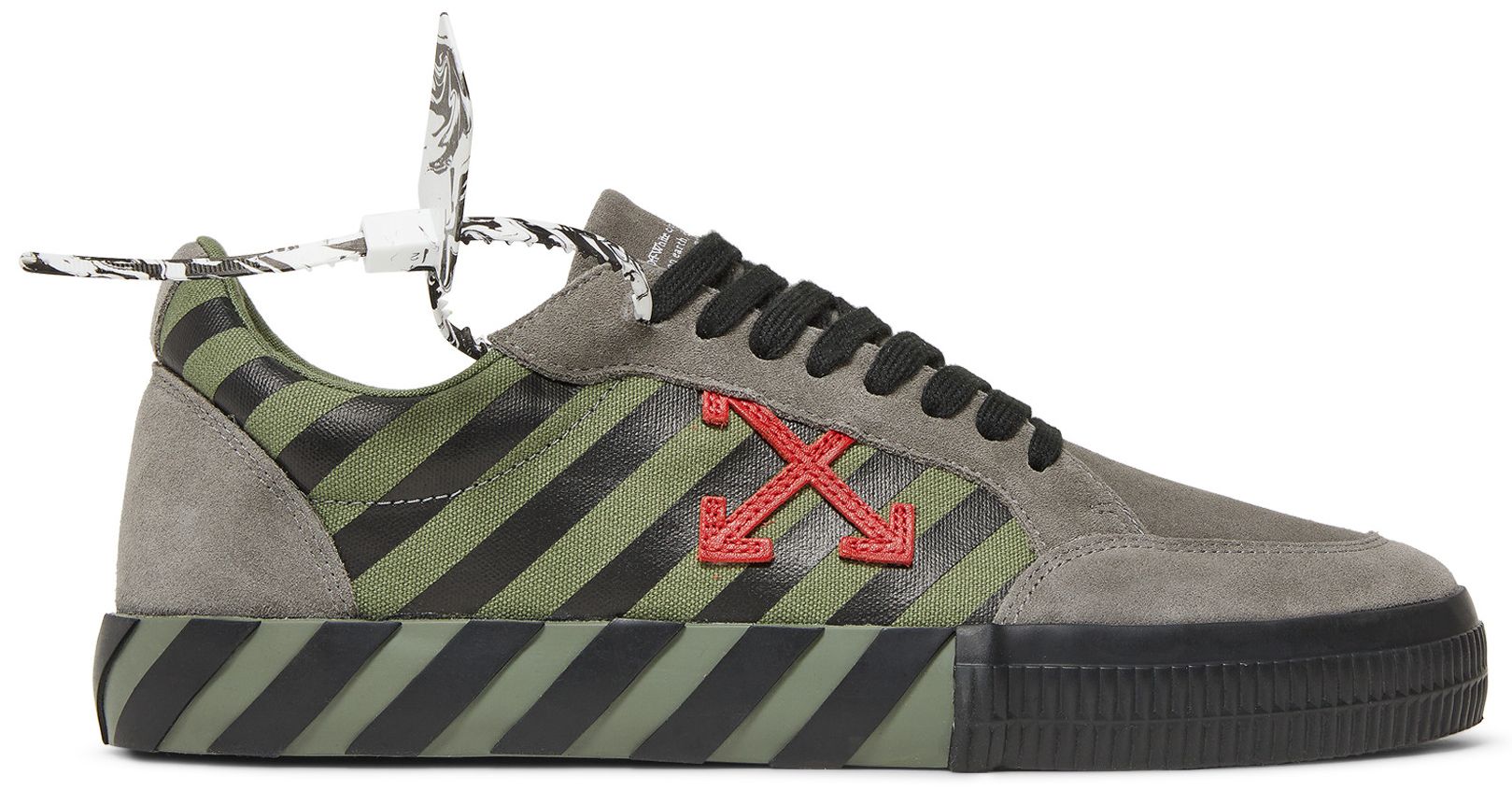 Buy Off-White Vulc Sneaker Low 'Khaki Red' - OMIA085E20LEA001 6325 | GOAT