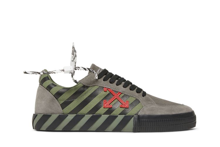 Buy Off-White Vulc Sneaker Low 'Khaki Red' - OMIA085E20LEA001 6325 | GOAT