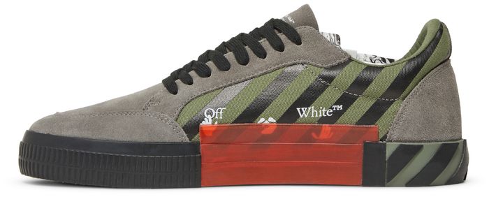 Buy Off-White Vulc Sneaker Low 'Khaki Red' - OMIA085E20LEA001 6325 | GOAT