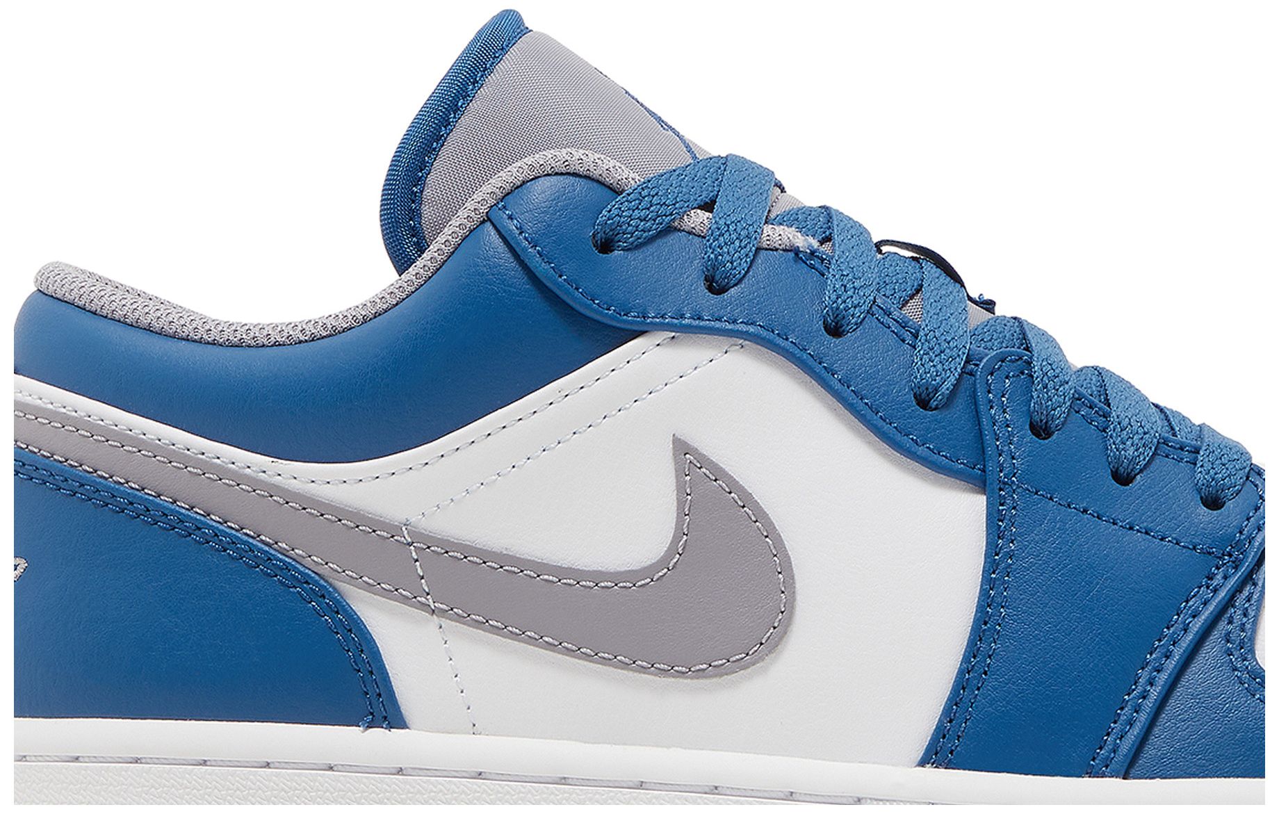 Buy Air Jordan 1 Low 'True Blue Cement' - 553558 412 | GOAT