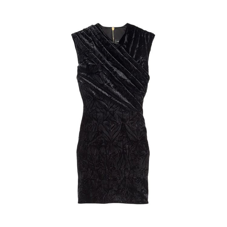 Buy Versace Stretch Velvet Cocktail Dress 'Black' - 1008636 1A05908 ...