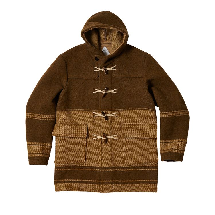 Buy Palace x C.P. Company Duffel Jacket Rubber Wool 'Brown ...
