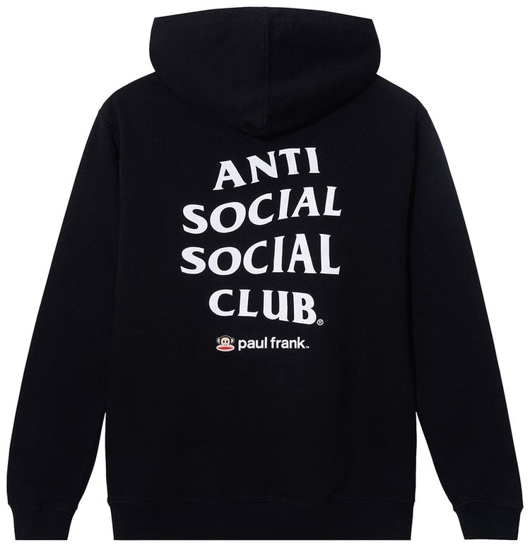 Buy Anti Social Social Club Kids x Paul Frank Logo Hoodie 'Black ...