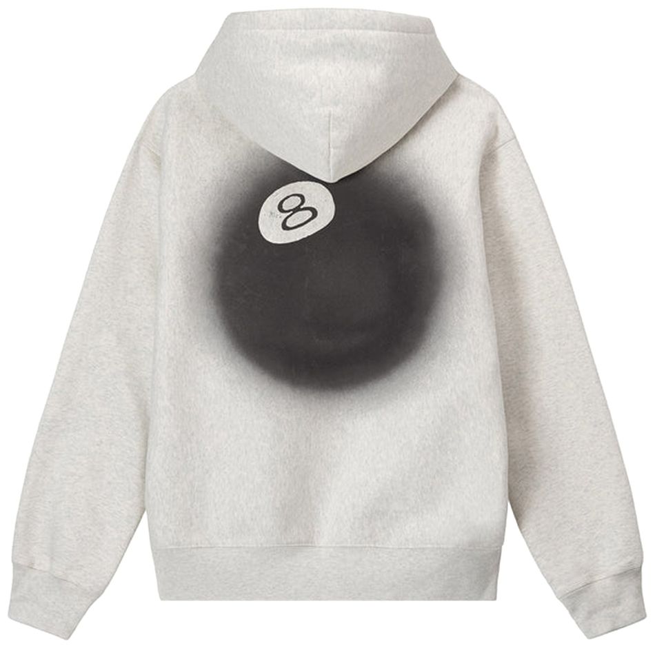 Buy Stussy 8 Ball Fade Hoodie 'Ash Heather' - 1924846MU ASH | GOAT