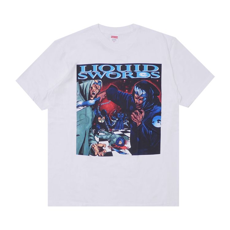 Buy Supreme Liquid Swords Tee 'White' - FW18T16 WHITE | GOAT