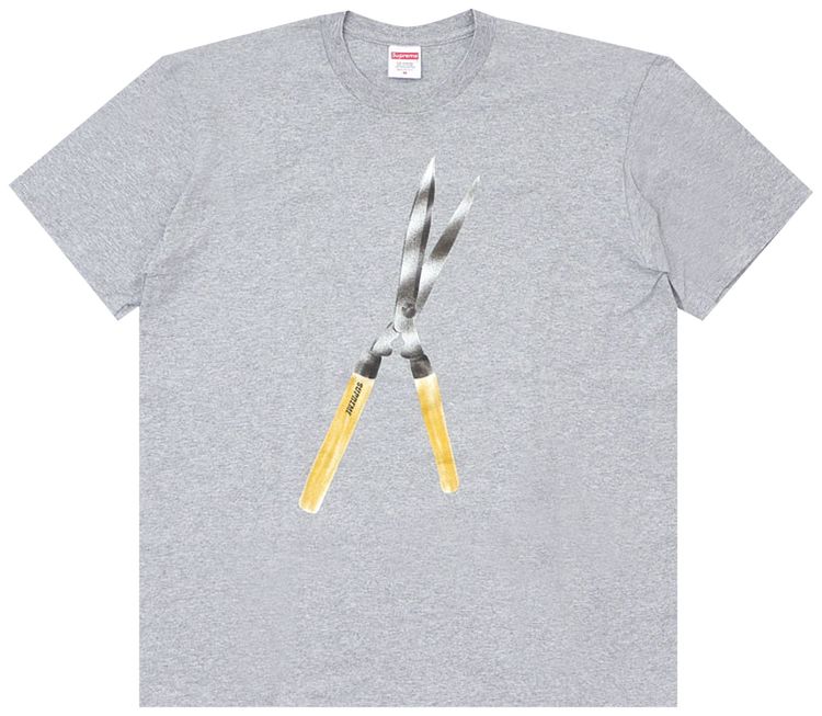 Buy Supreme Shears Tee 'Heather Grey' - SS19T12 HEATHER GREY | GOAT