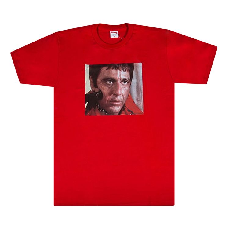 Buy Supreme Scarface Shower Tee 'Red' - FW17T7 RED | GOAT