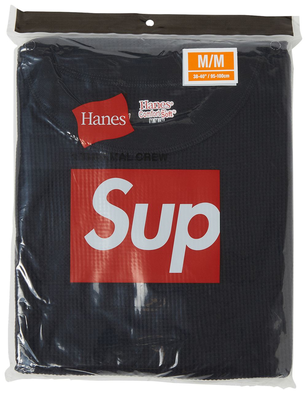 Buy Supreme x Hanes Thermal Crew (1 Pack) 'Black' - FW22A22 BLACK | GOAT