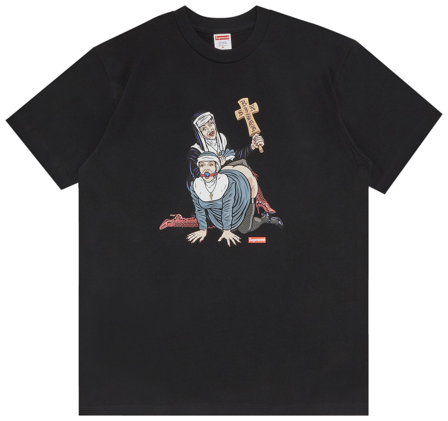 Buy Supreme Nuns Tee 'Black' - FW22T16 BLACK | GOAT