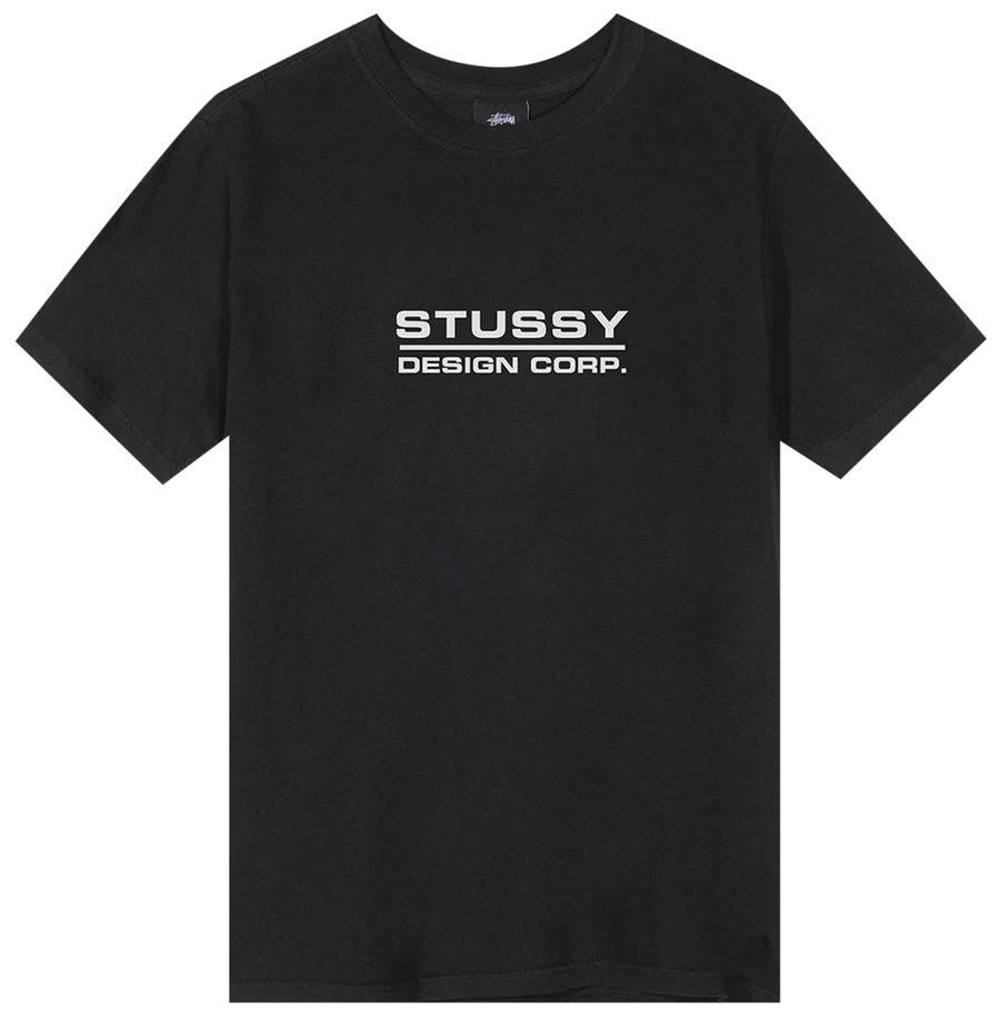 Buy Stussy Design Corp. Pigment Dyed Tee 'Black' - 2903084 BLAC | GOAT