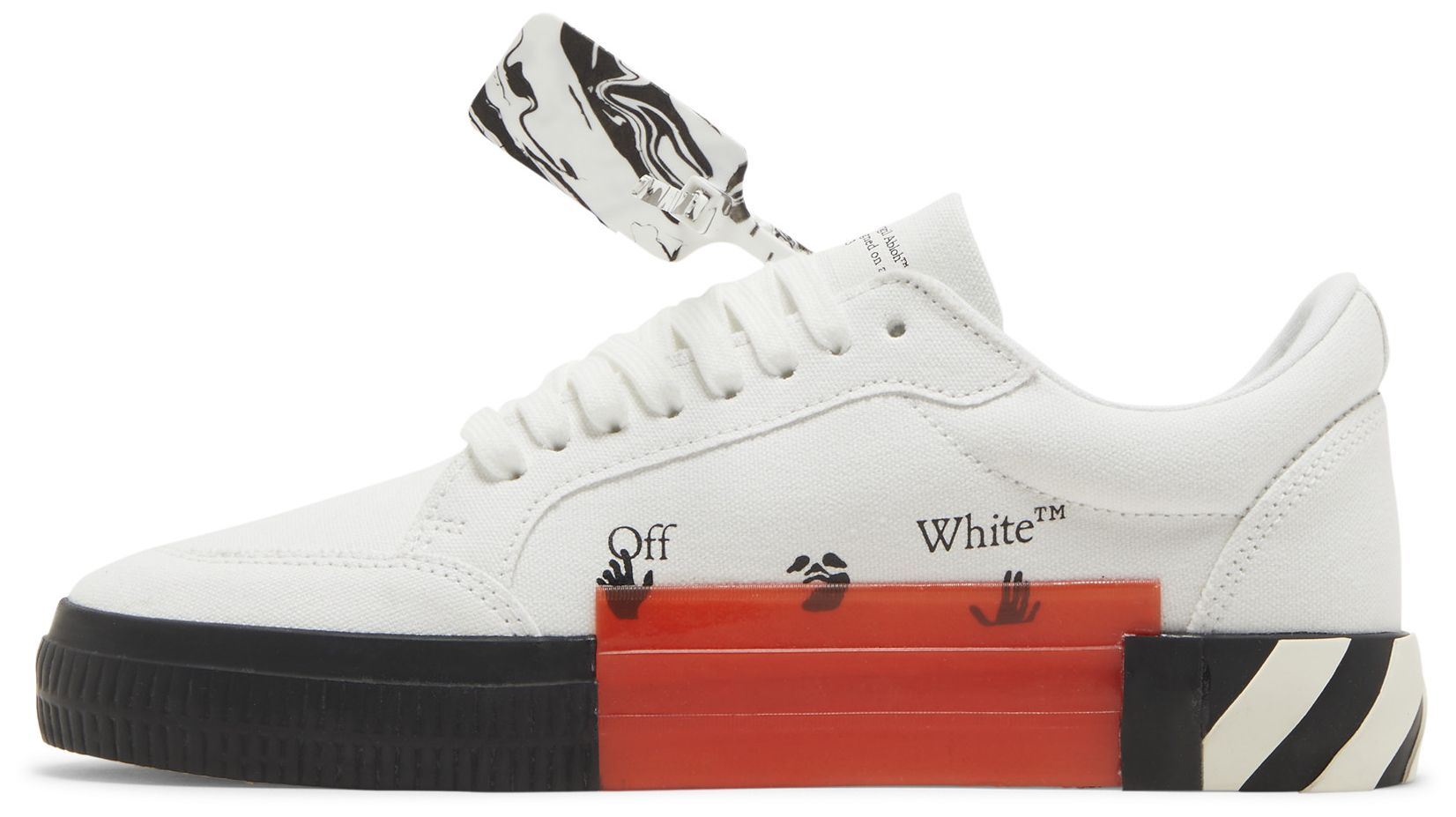 Buy Off-White Vulc Sneaker 'White Black' - OMIA085F21FAB002 0110 | GOAT