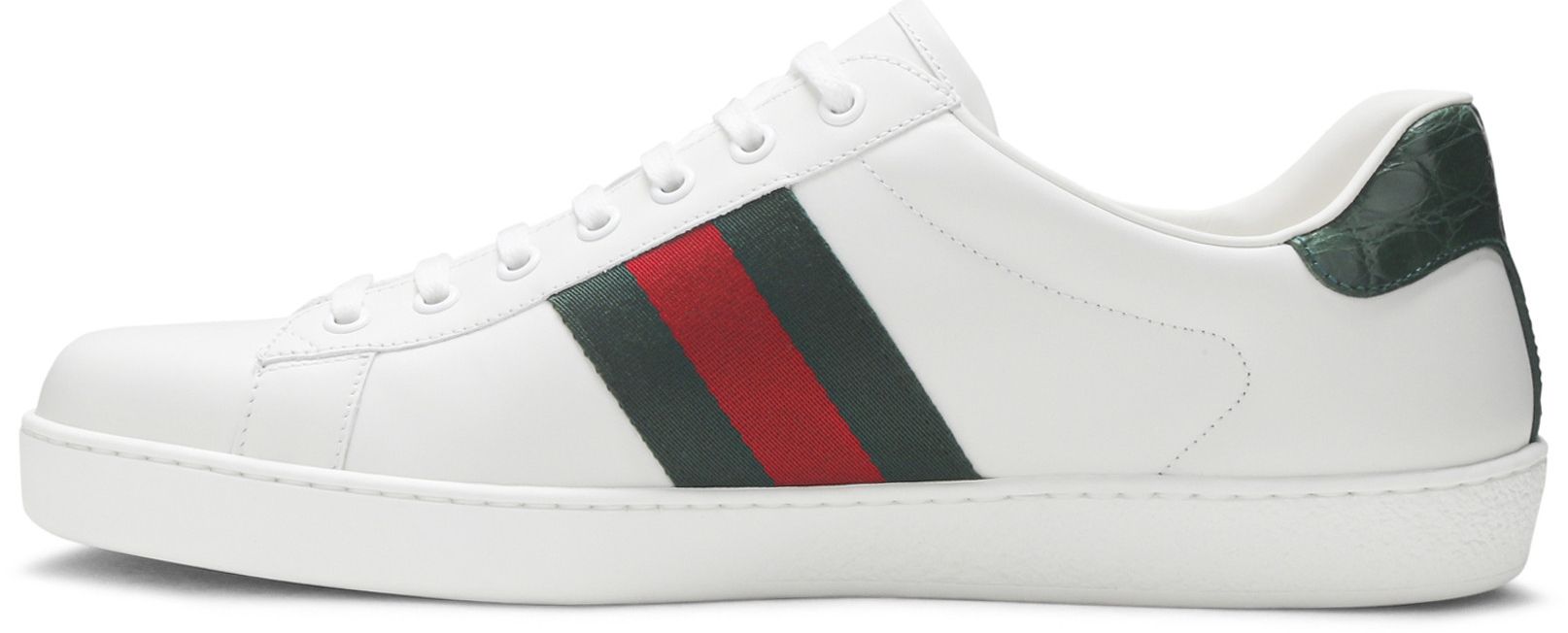 Buy Gucci Ace Leather 'White' - 386750 A3830 9071 | GOAT