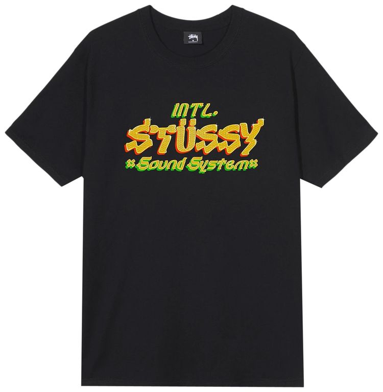 Buy Stussy Sound System Tee 'Black' - 1904514 BLAC | GOAT