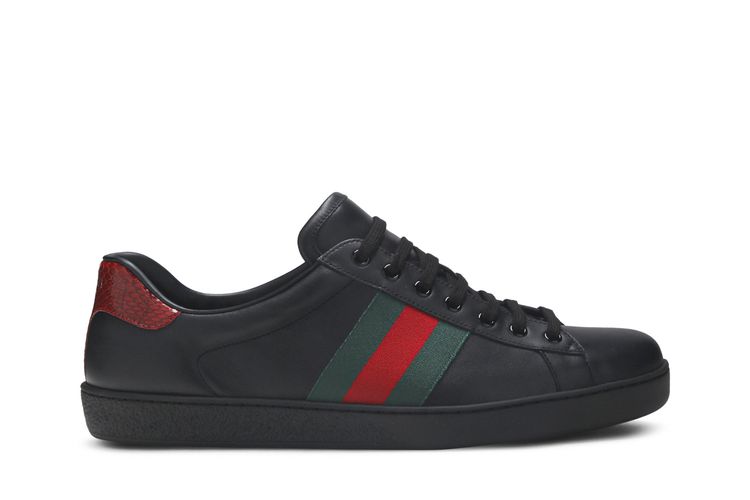 Buy Gucci Ace Leather 'Black' - 386750 02JR0 1078 | GOAT