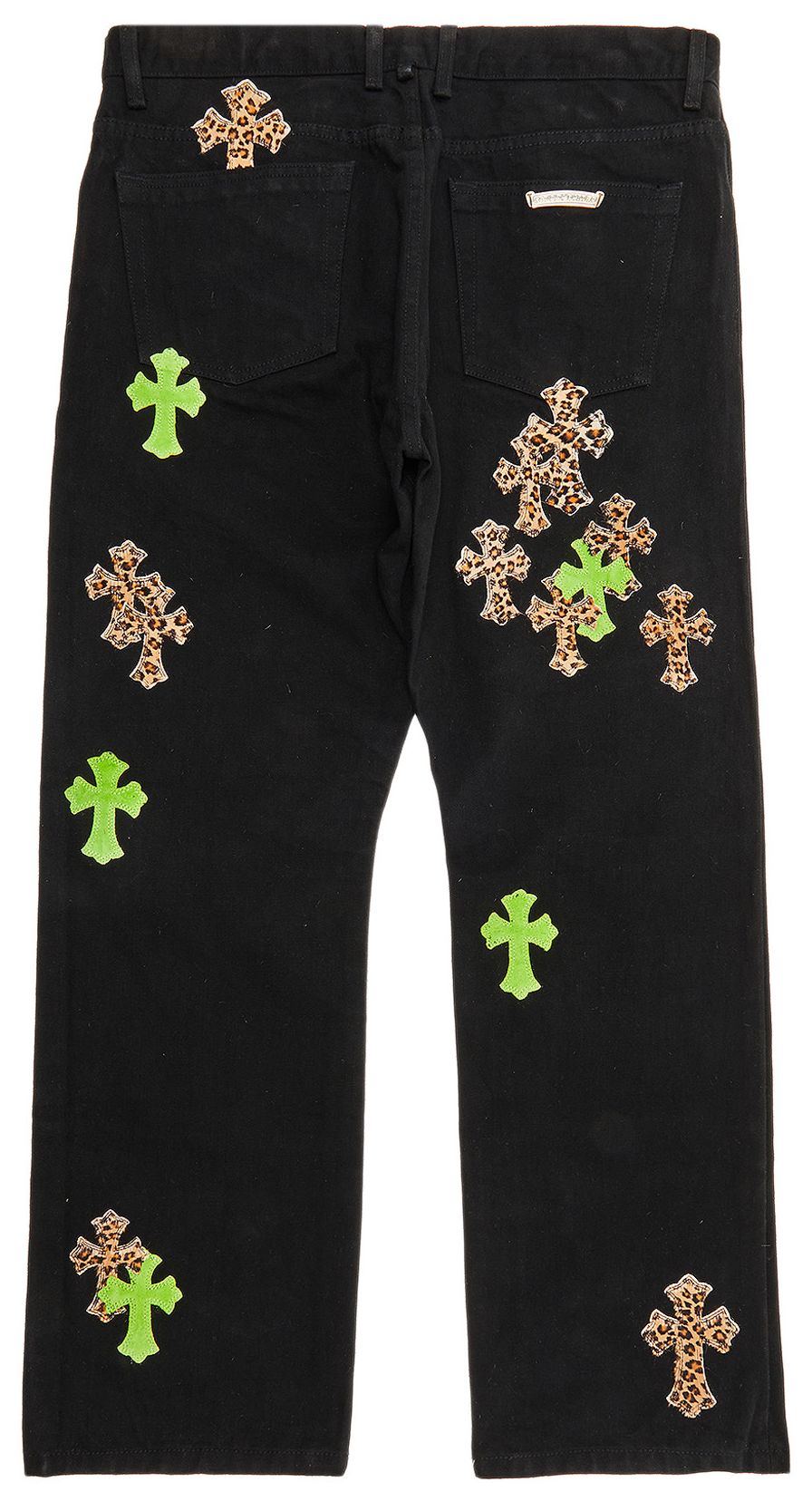 Buy Chrome Hearts Cross Patch Denim 'Black/Green/Cheetah' - 1383 ...