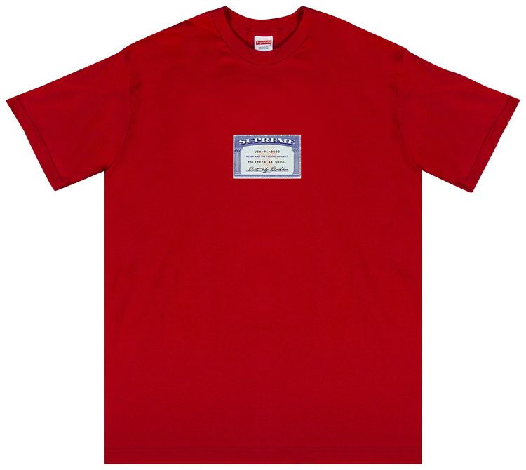 Buy Supreme Social Tee 'Red' - SS20T35 RED | GOAT