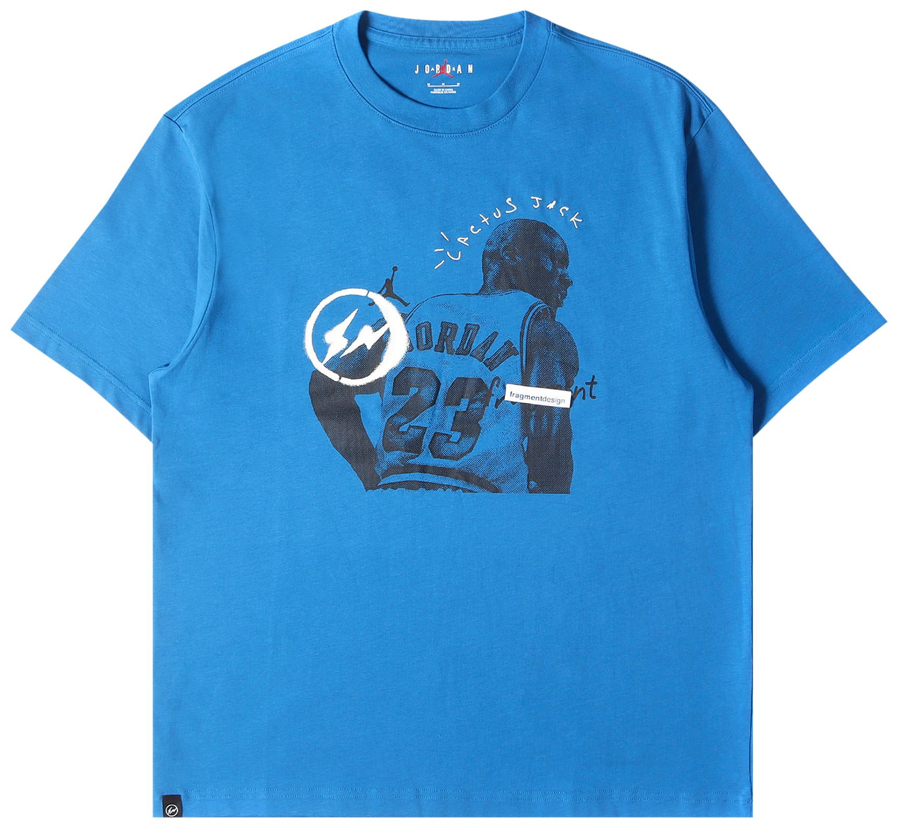Buy Air Jordan x Travis Scott x Fragment Design T-Shirt 'Blue' - DJ0619 ...