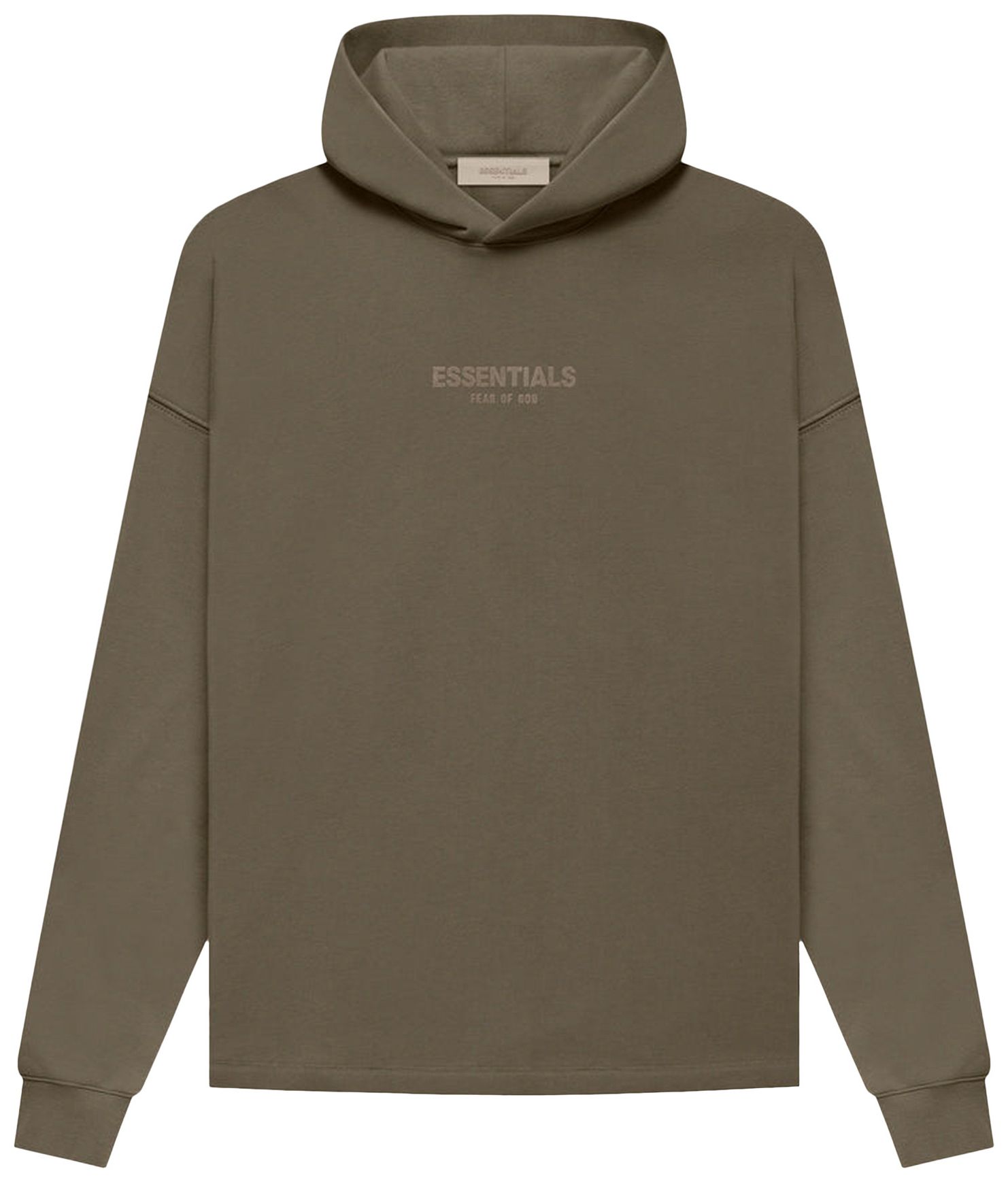 Buy Fear of God Essentials Relaxed Hoodie 'Wood' - 192SU222094F | GOAT