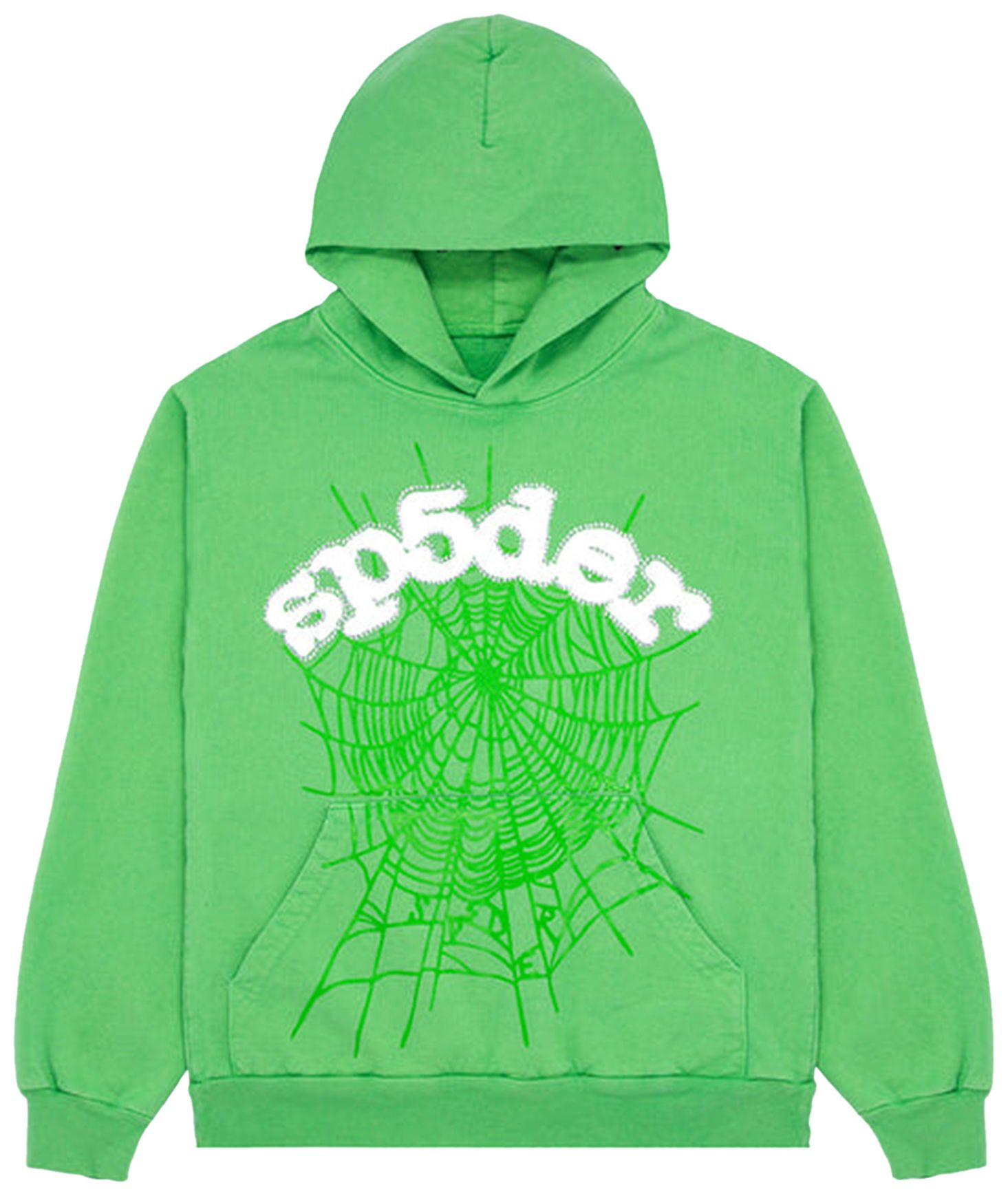 Buy Sp5der Web Hoodie 'Slime Green' - SP5 8D WEB SLG | GOAT