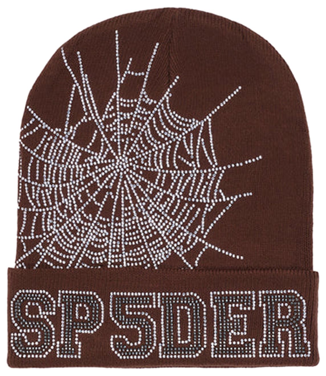 Buy Sp5der Web Beanie 'Brown' - SP5 8D WEB BRW | GOAT