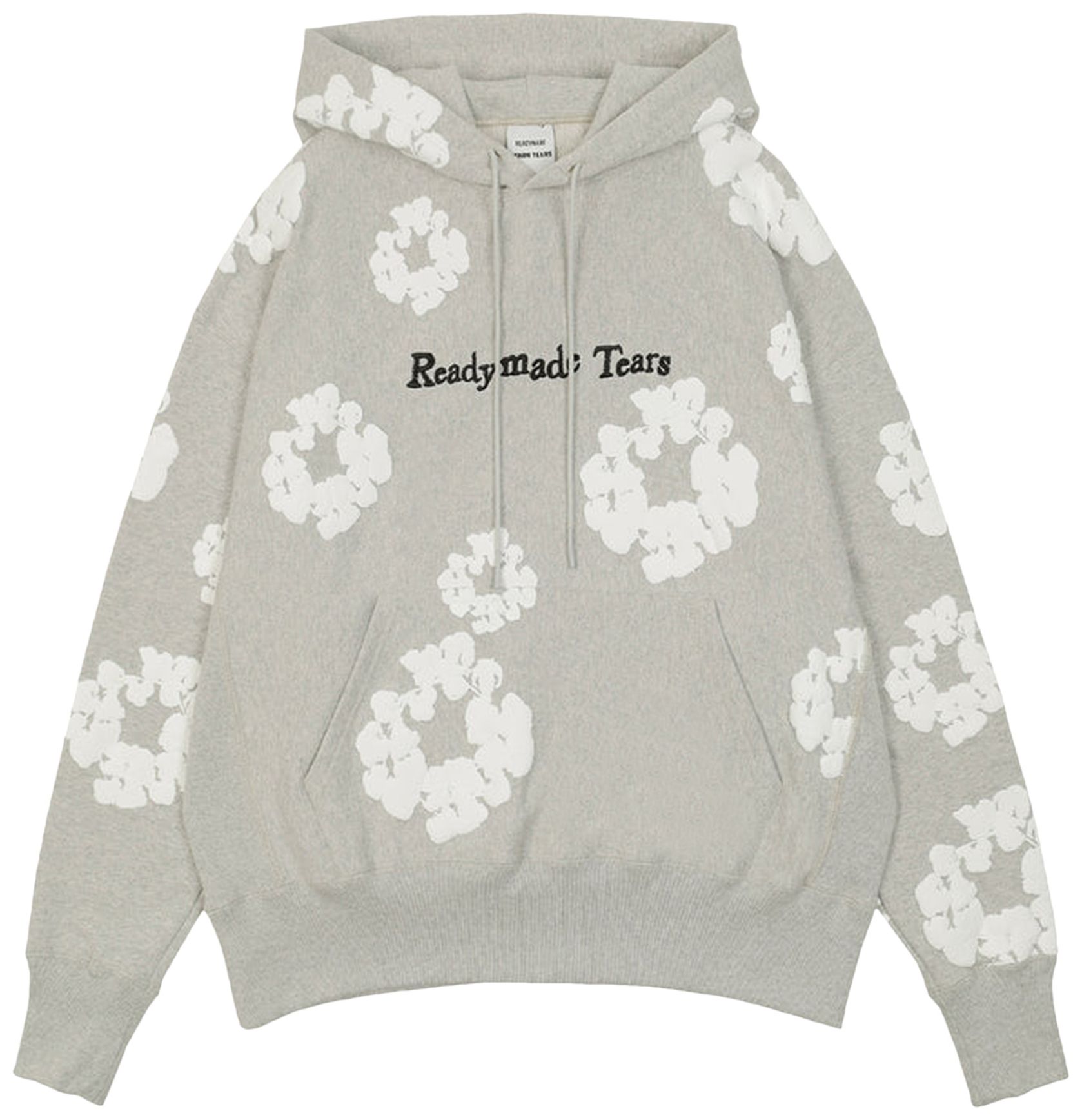 Buy READYMADE x Denim Tears Cotton Wreath Hoodie 'Gray/White' - RM K01 ...