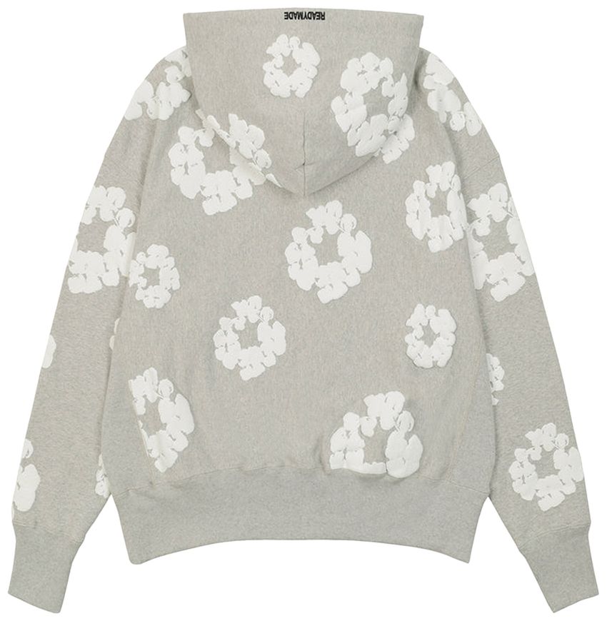 Buy READYMADE x Denim Tears Cotton Wreath Hoodie 'Gray/White' - RM K01 ...