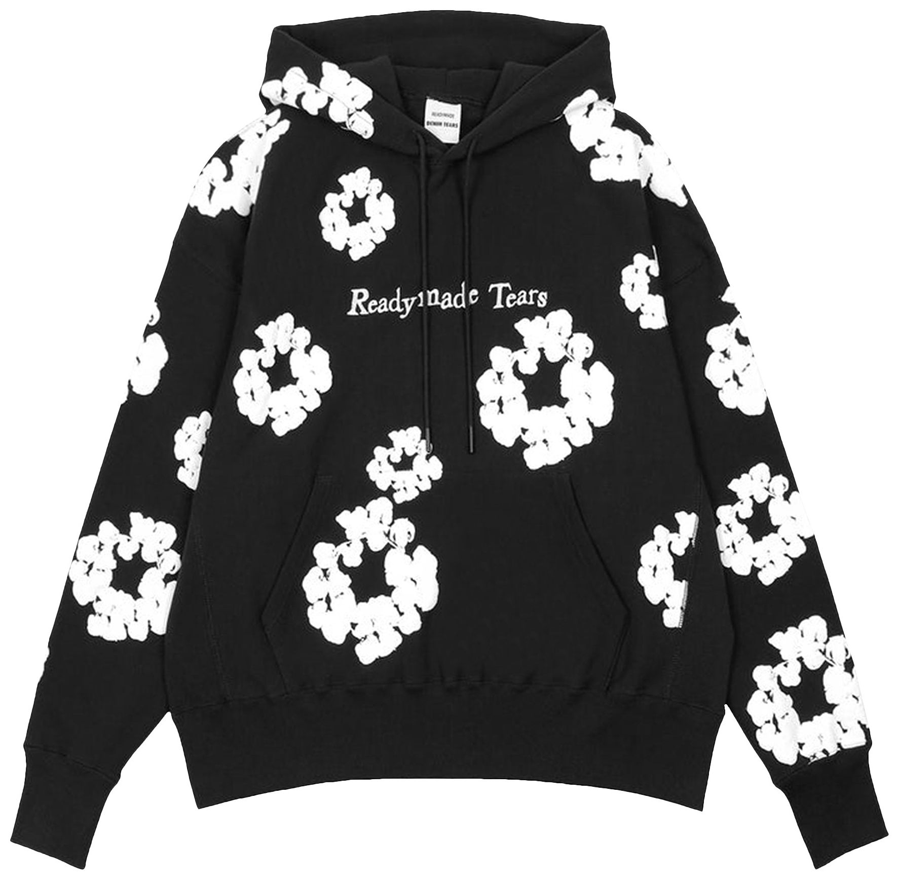 Buy READYMADE x Denim Tears Cotton Wreath Hoodie 'Black/White' - RM K01 ...