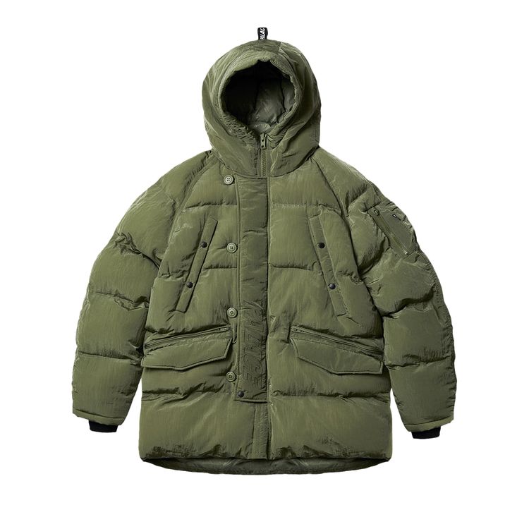 Buy Palace P-3B Baffle Parka 'Olive' - P23JK174 | GOAT