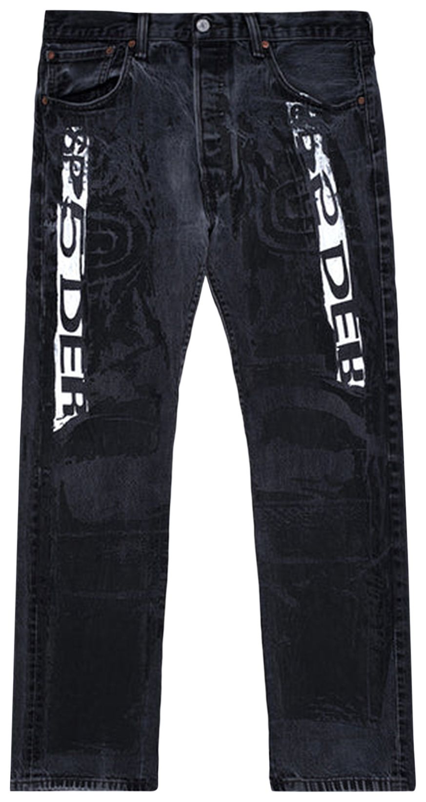 Buy Sp5der Moto Jean 'Vintage Black' - SP5 8D MOJ VBL | GOAT