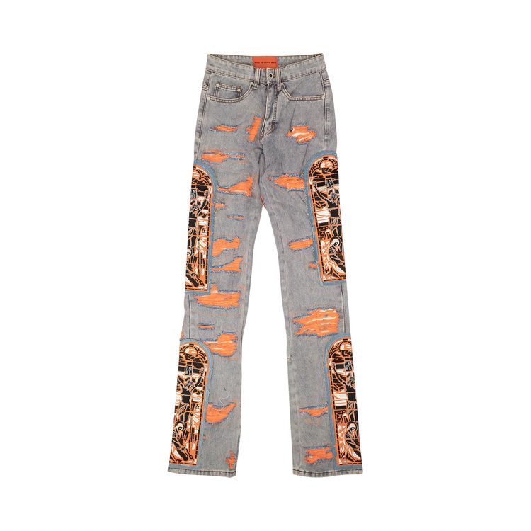 Buy Who Decides War Fusion Embroidered Detail Denim 'Blue' - 2637 ...
