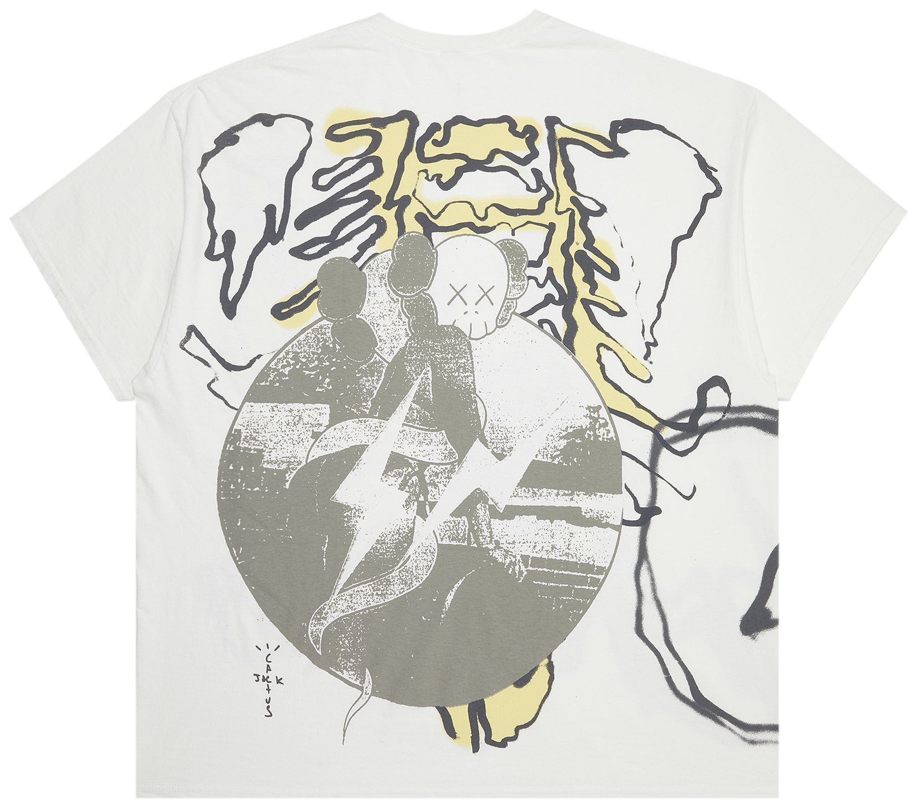 Buy Cactus Jack by Travis Scott x KAWS For Fragment Tee 'Vintage Wash ...
