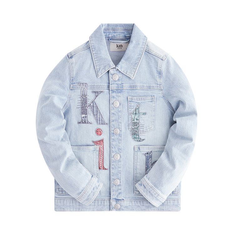 Buy Kith Kids Novelty Denim Jacket 'Light Indigo' - KHK010058 415 | GOAT