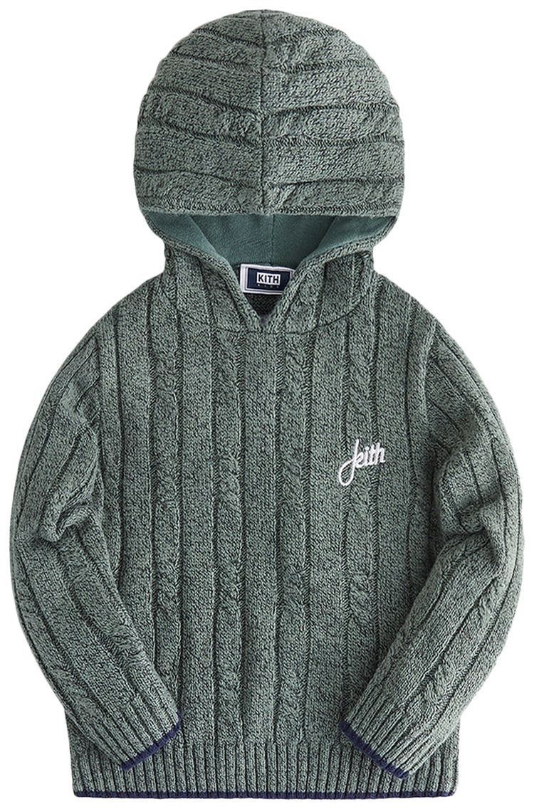 Buy Kith Kids Knit Hoodie 'Jungle Green' - KHK030157 333 | GOAT