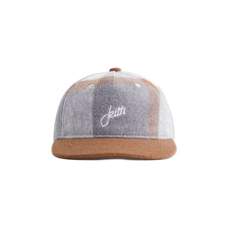 Buy Kith Kids Plaid Cap 'Ghost Grey' - KHK050056 006 | GOAT